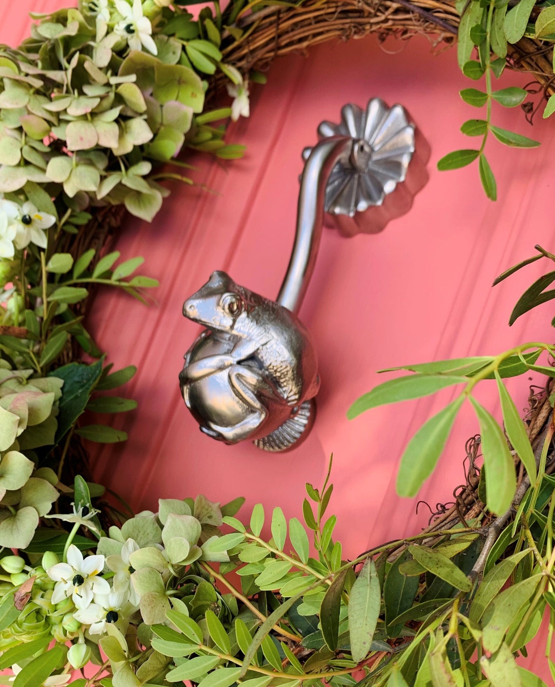 Frog Door Knocker | Front Door Hardware | 5 Available Finishes | Brass ...