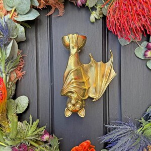 Bat Door Knocker – Gothic Halloween Front Door Decor, Spooky Bat ...