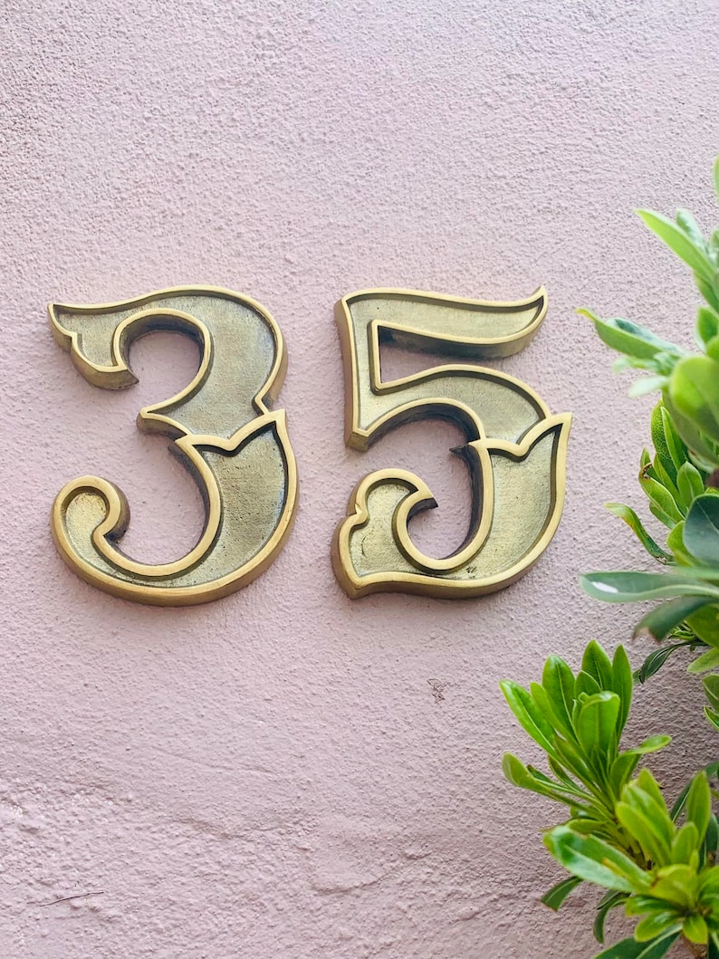 House Numbers 5 Colour Finishes Available Home and Front - Etsy
