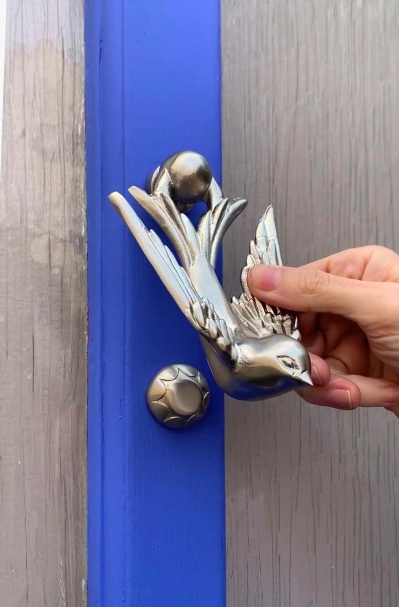 Brass Swallow Door Knocker: A Symbol of Love & Loyalty | Available in 5 ...