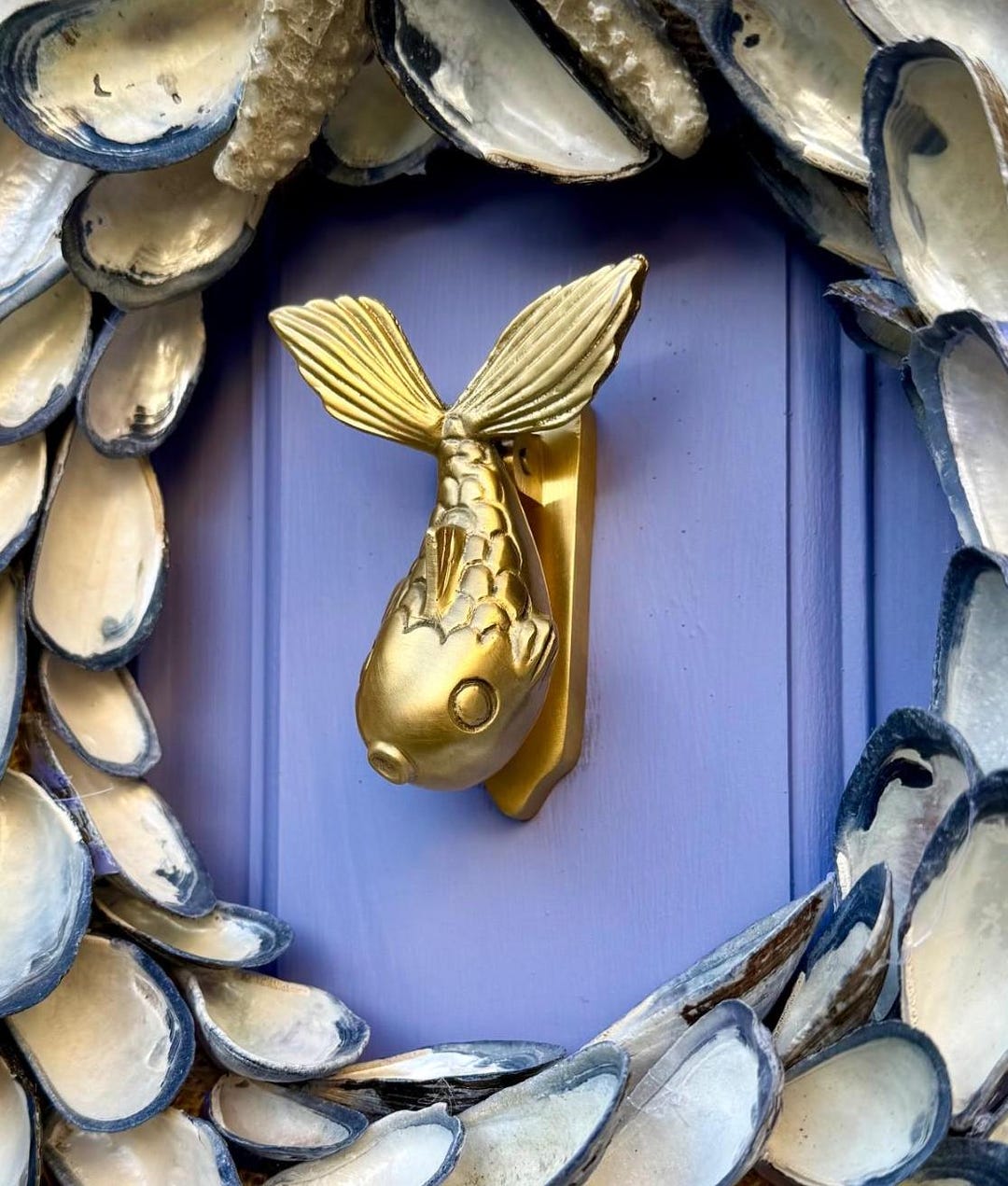 Little Fish Door Knocker | One of a Kind Front Door Knocker | 5 Colour ...
