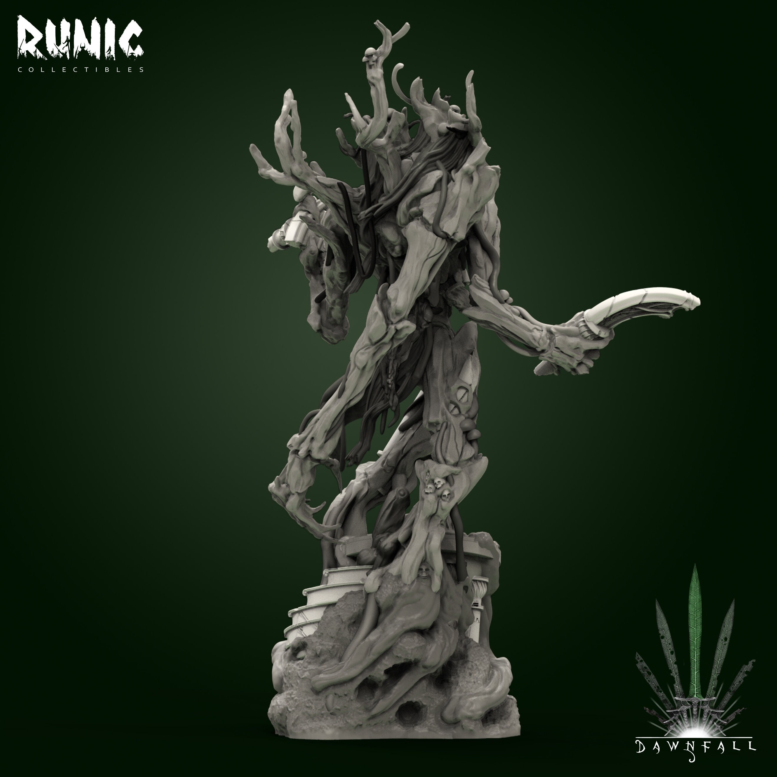 Cursed Treant Giant Miniature. 4K Dnd Tree Ent Monster Mini. - Etsy