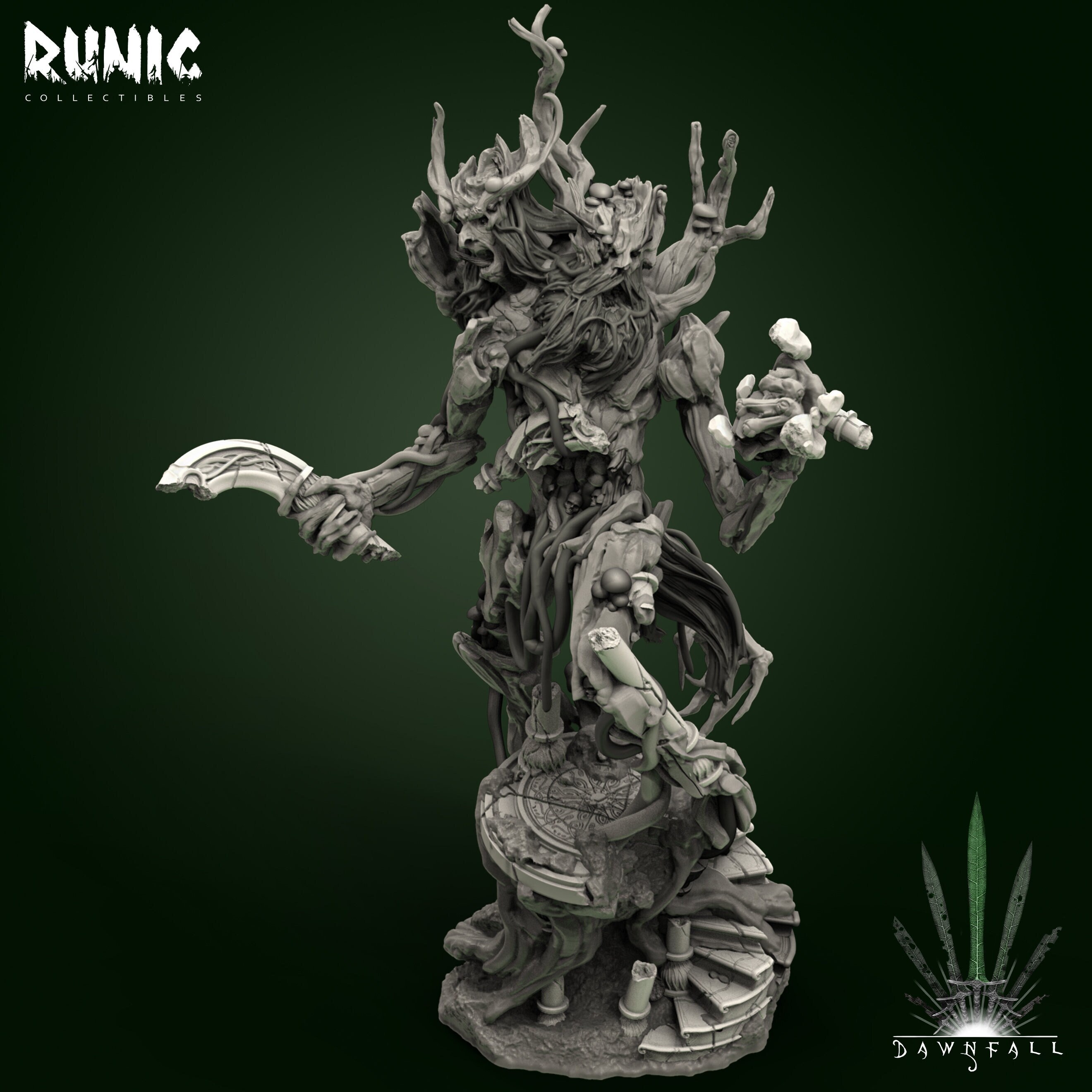 Cursed Treant Giant Miniature. 4K Dnd Tree Ent Monster Mini. - Etsy