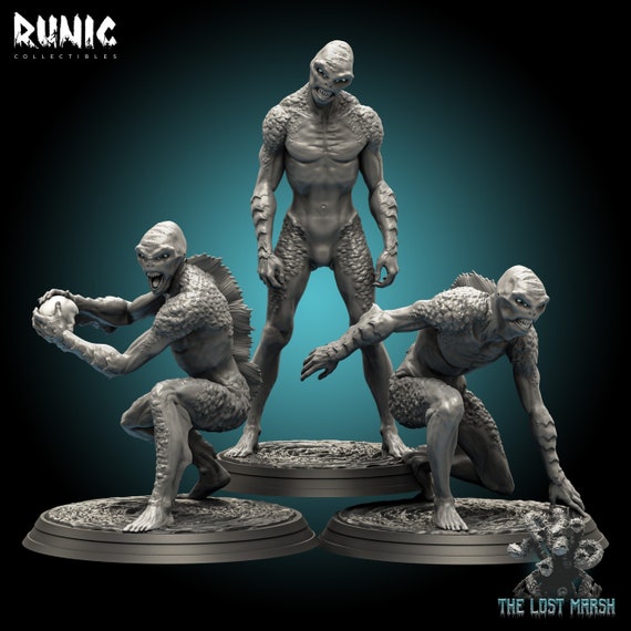 Drowners Miniature. 4K Dnd Sea Monster Mini. Dungeons and - Etsy