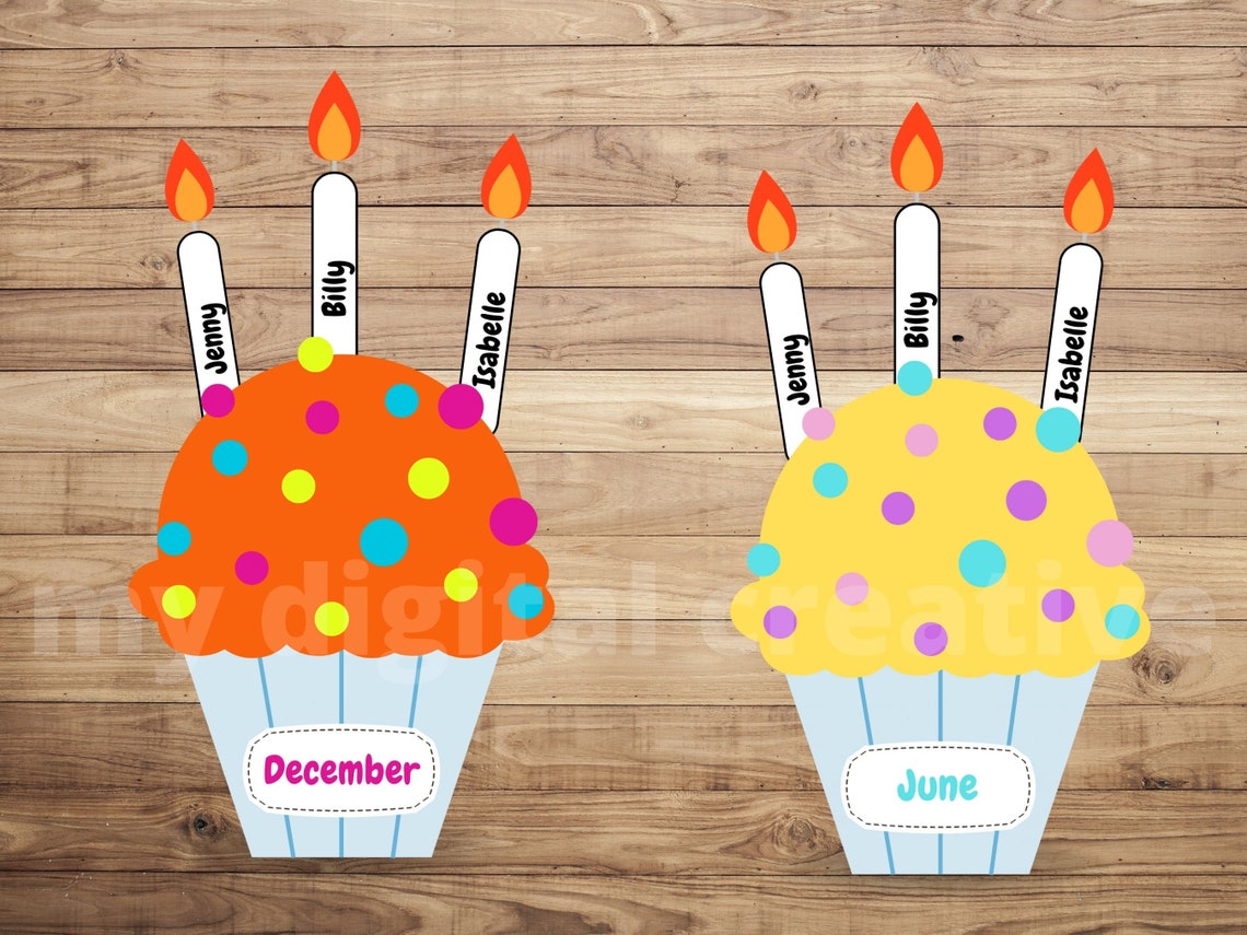 Classroom Birthday Display Sign, a Class Birthday Board With Rainbow ...