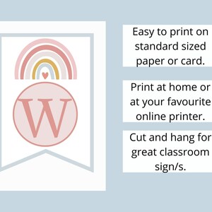 Boho Classroom Sign Bulletin Board Editable Template, Back to School ...