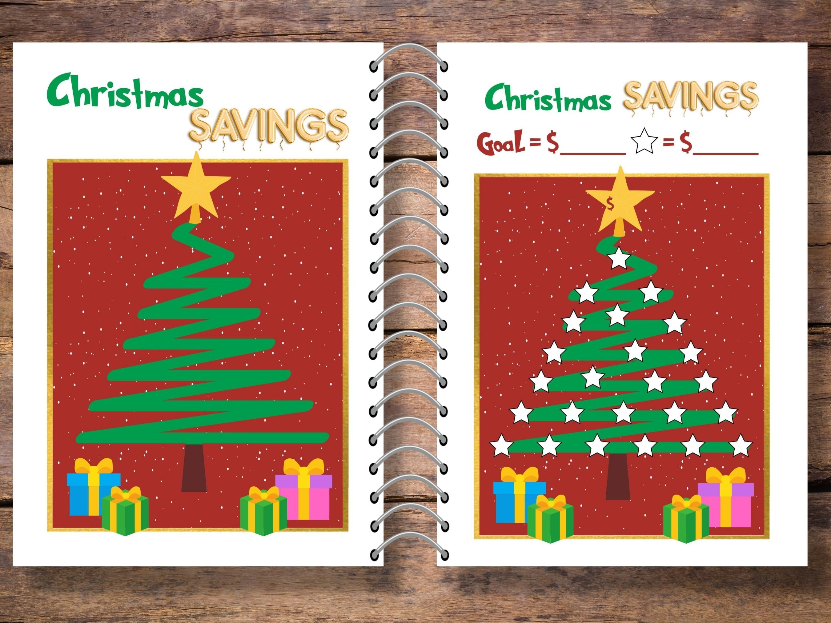 Christmas Savings Tracker Printable Pdf, A Fun Christmas Tree Savings ...