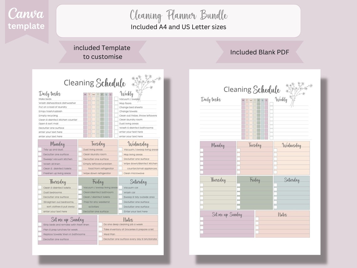 Stay on Top of Your Cleaning Tasks With Our Printable Cleaning Schedule ...