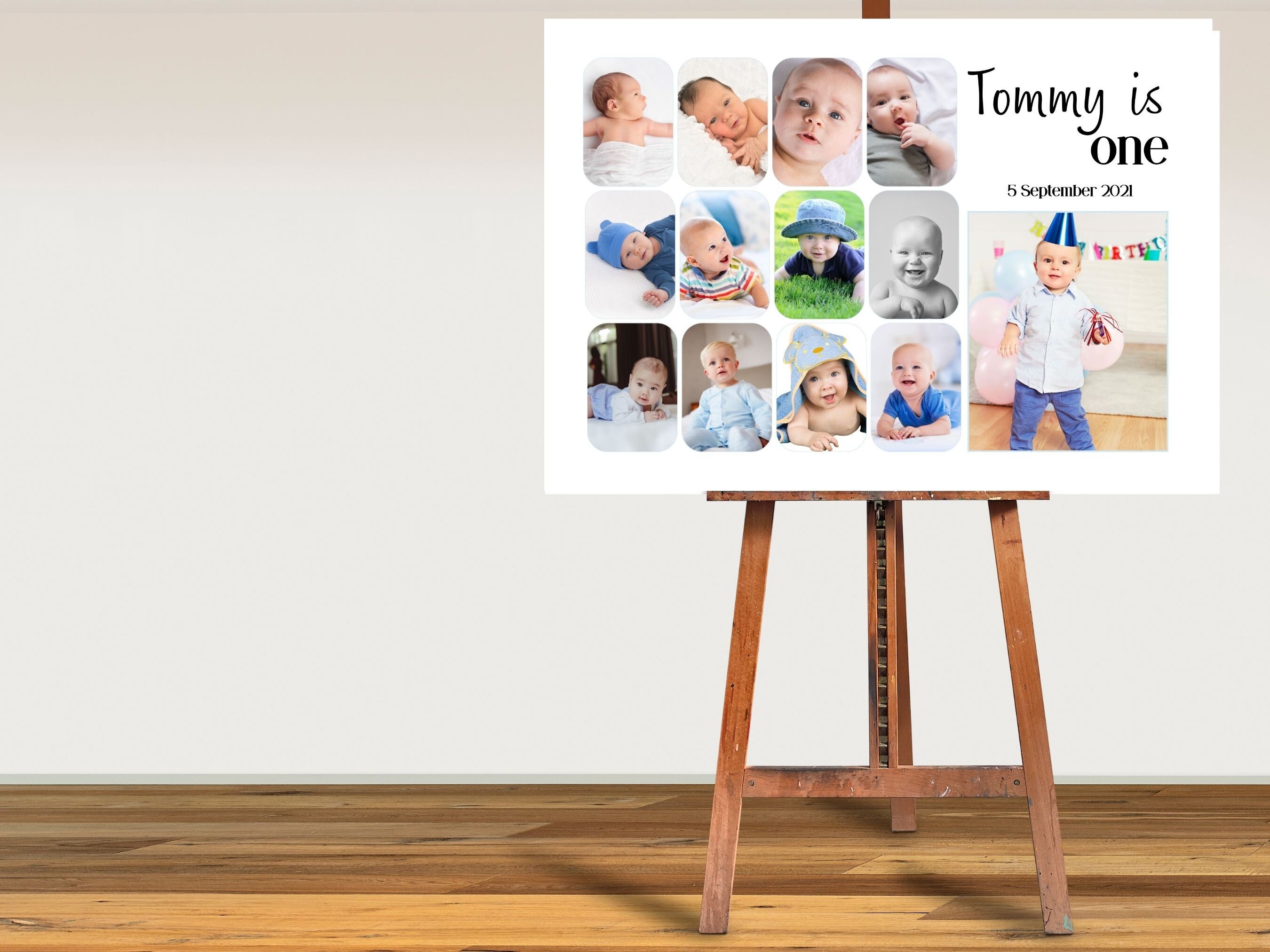 Baby's First Year Birthday Poster to Celebrate Your Baby's First ...