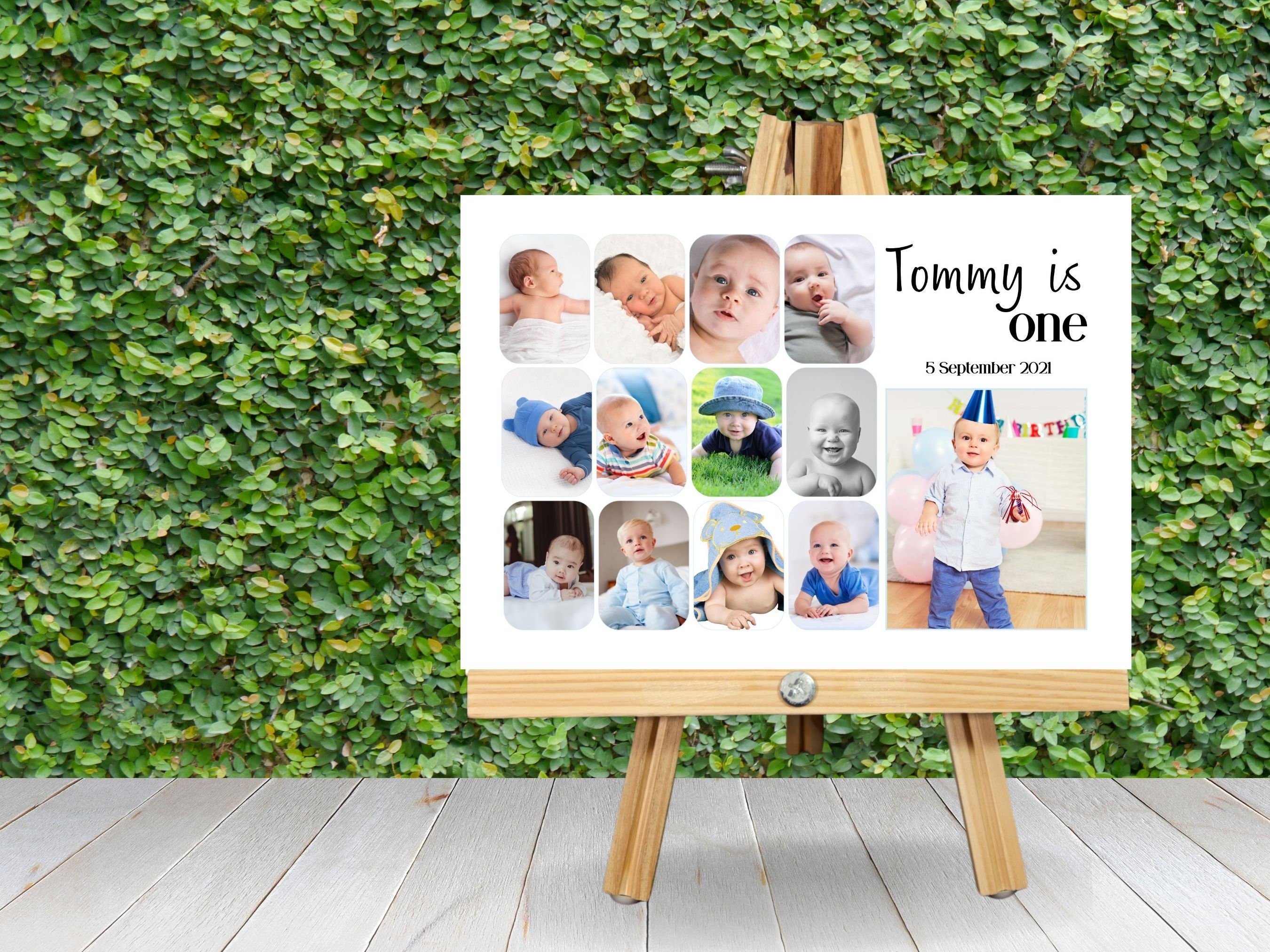 Baby's First Year Birthday Poster to Celebrate Your - Etsy