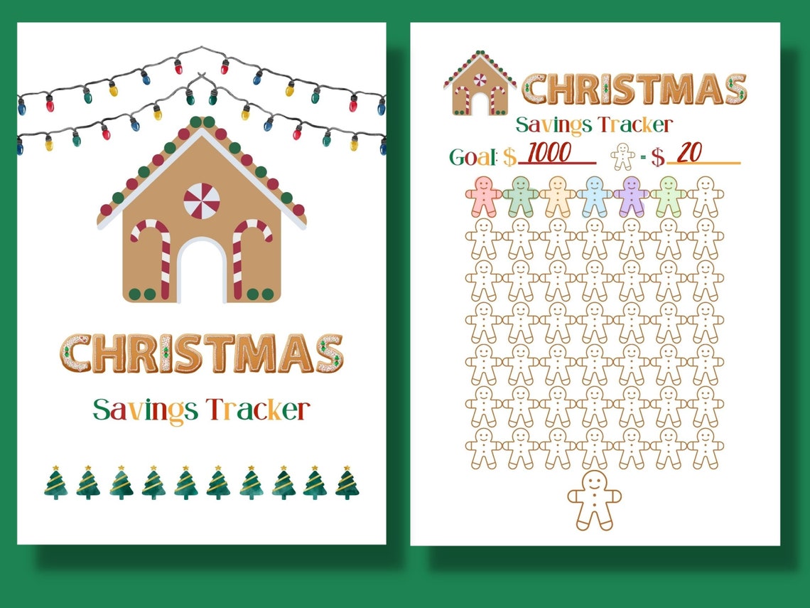 Christmas Savings Tracker Printable Pdf A Fun Christmas - Etsy