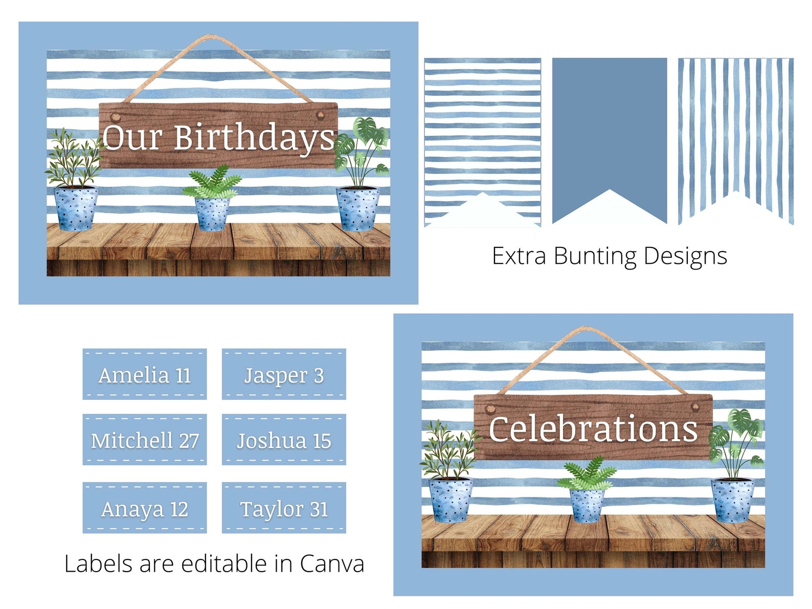 Classroom Birthday List a Celebration List for Your Classroom - Etsy