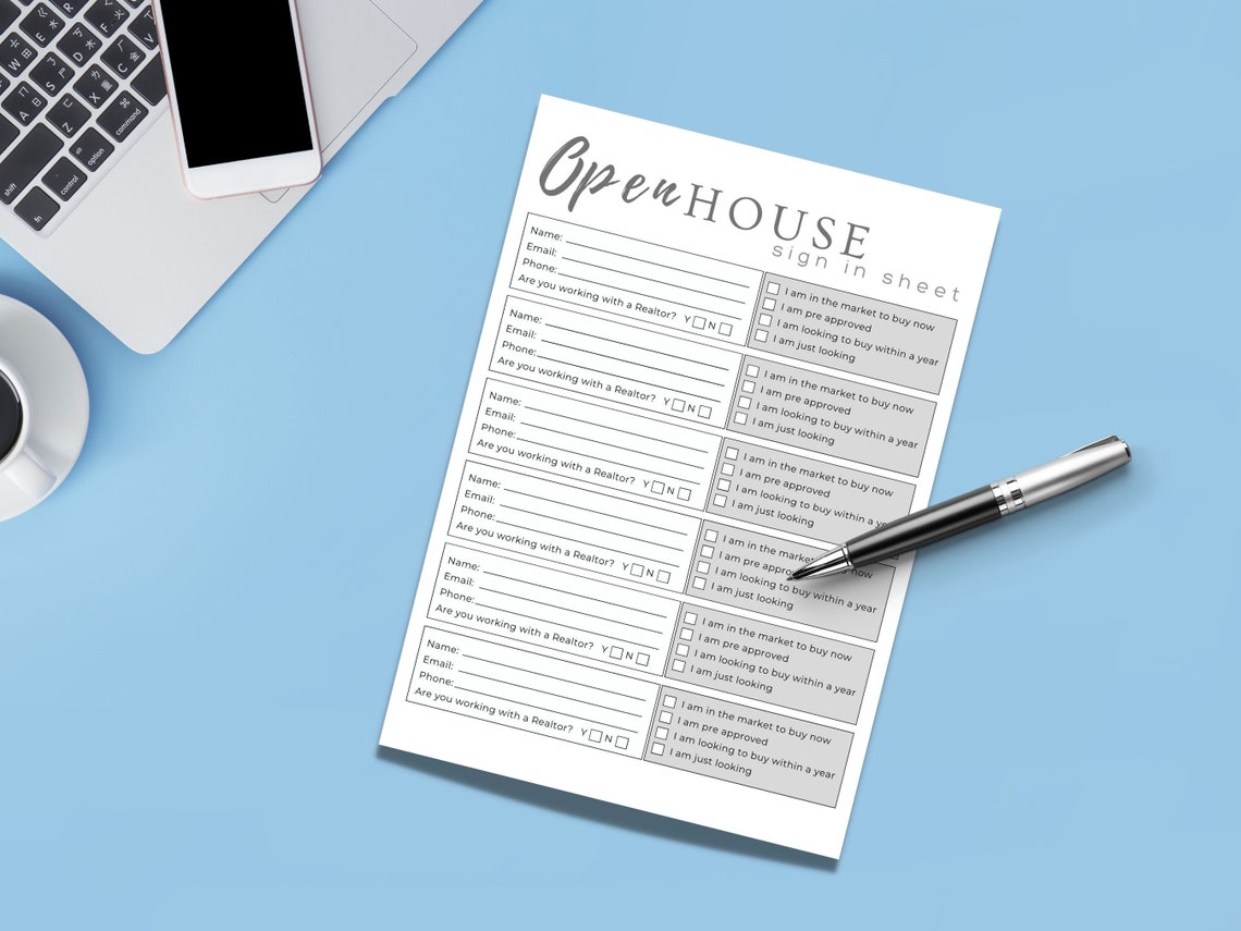 Open House Flyer Template, Open House Sheets, Perfect Realtor Marketing ...