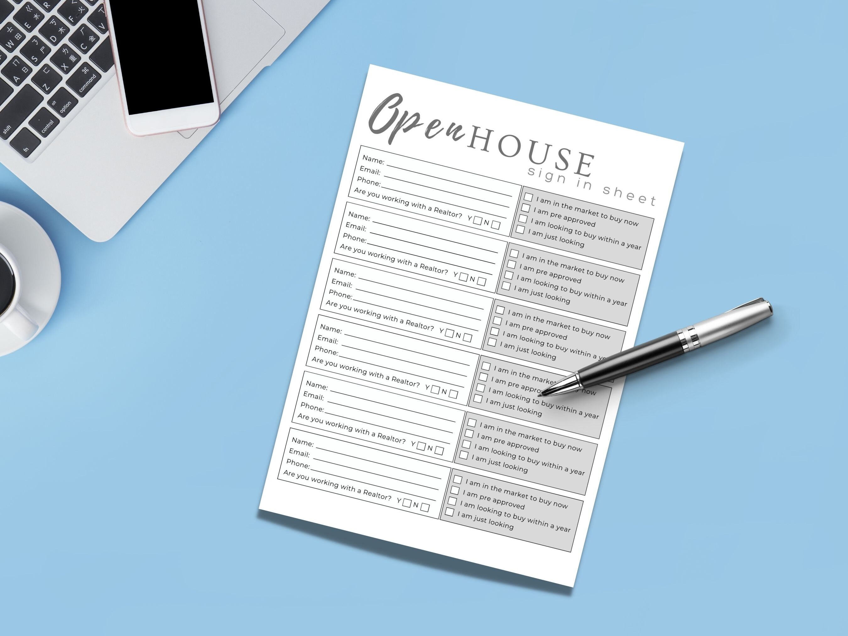 Open House Flyer Template, Open House Sheets, Perfect Realtor Marketing ...