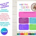 Bright Colourful Funky Meet the Teacher Editable Template - Etsy