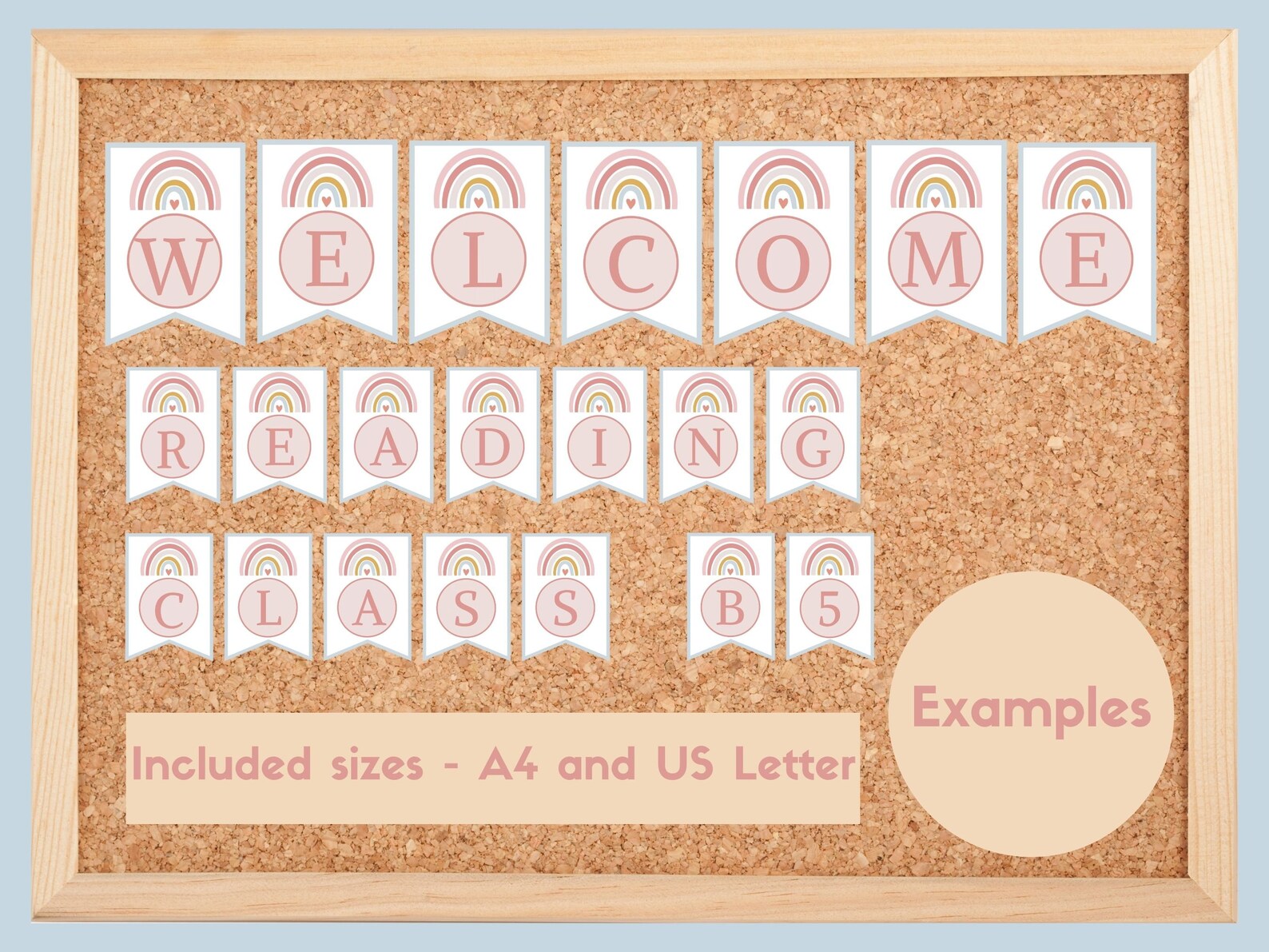 Boho Classroom Sign Bulletin Board Editable Template, Back to School ...