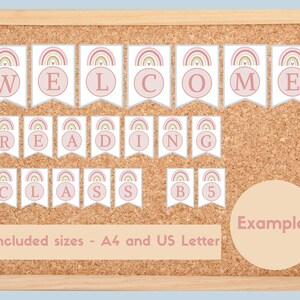 Boho Classroom Sign Bulletin Board Editable Template, Back to School ...