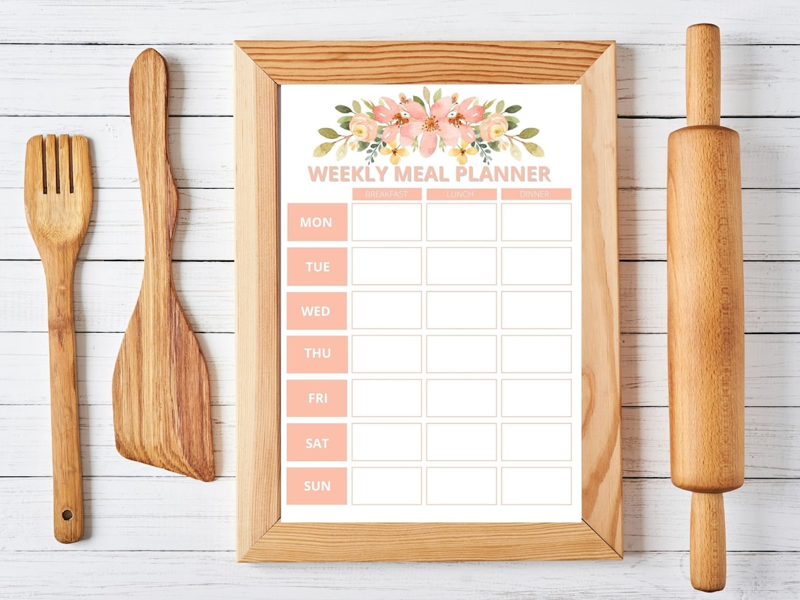 Weekly Meal Planner Printable, Organise Your Weekly Meal Plan With This ...