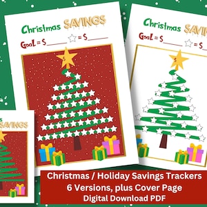 Christmas Savings Tracker Printable Pdf, A Fun Christmas Tree Savings ...