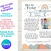 Meet the Teacher Editable Template, Back to School Letter in a Bright ...