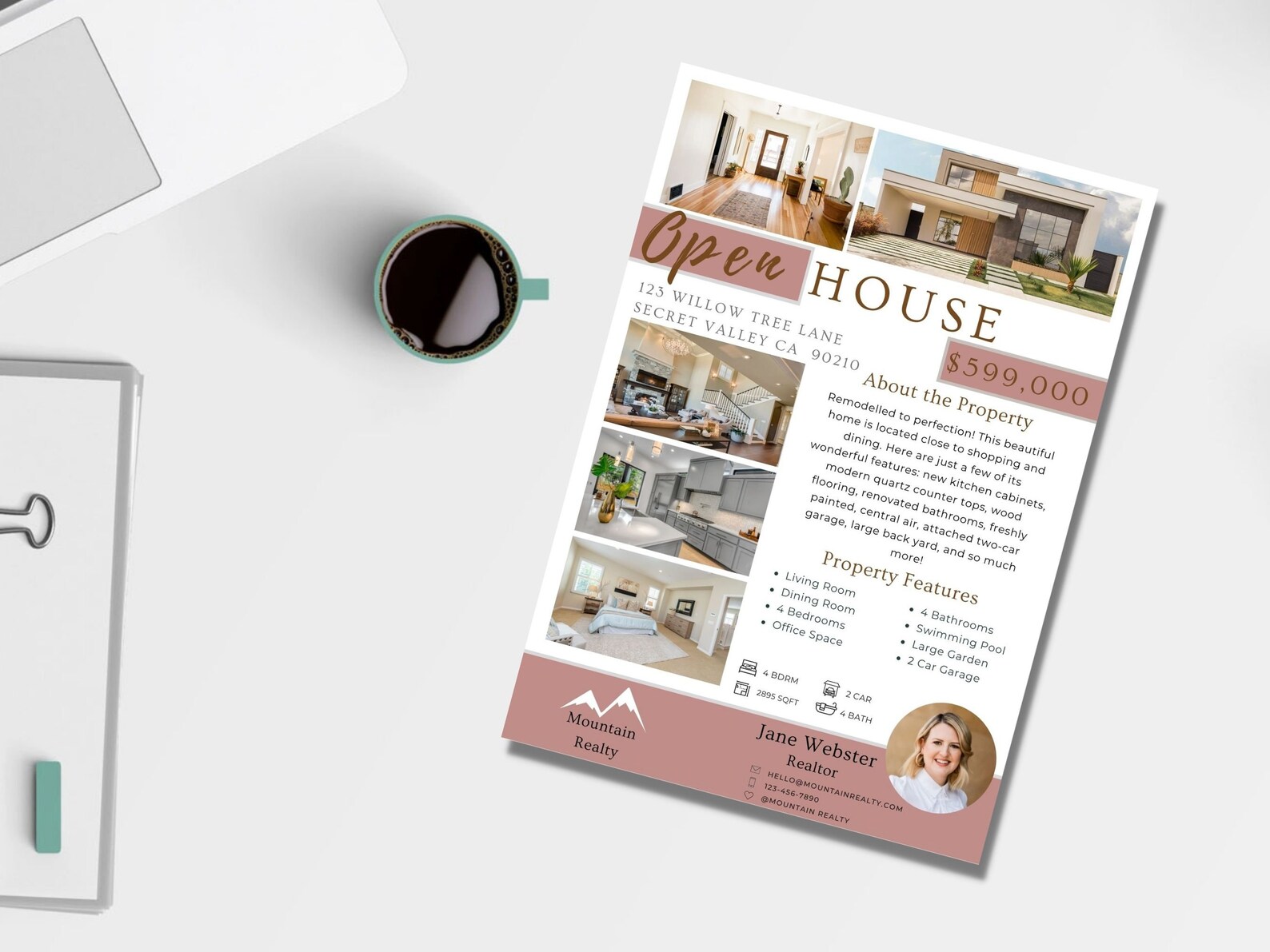 Open House Flyer Template, Open House Sheets, Perfect Realtor Marketing ...