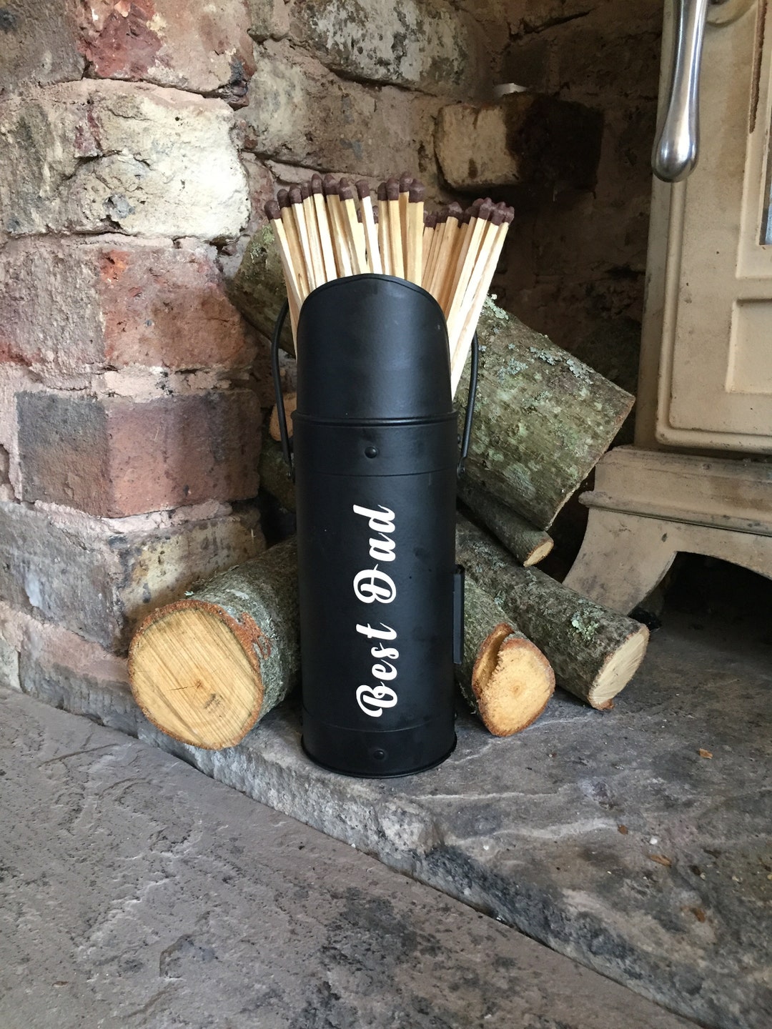 Beautiful Antique Style Long Match Holder With 60 Matches. - Etsy