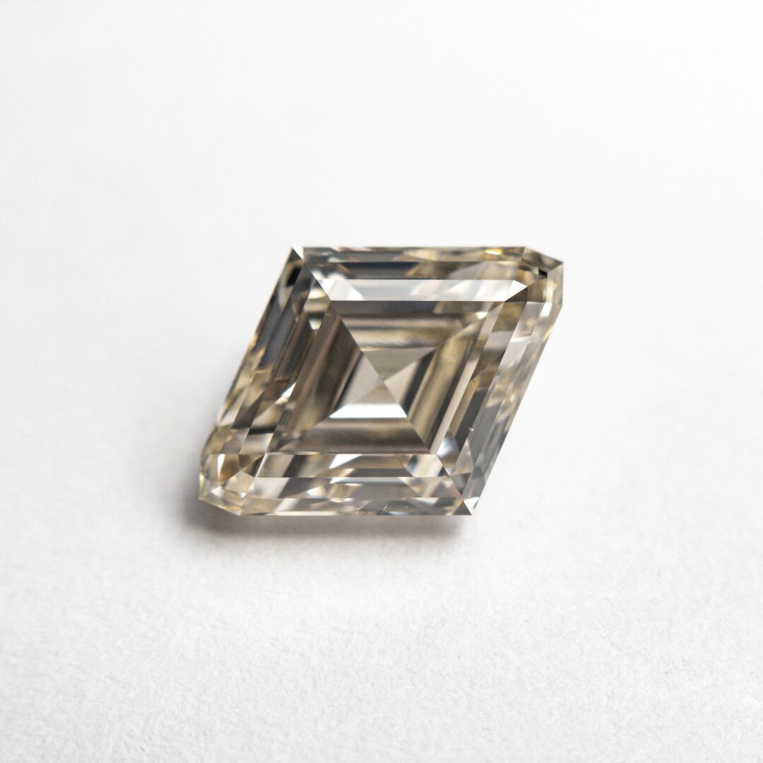 Lozenge Cut Moissanite Loose Stone/ Champagne Brilliant Diamond ...