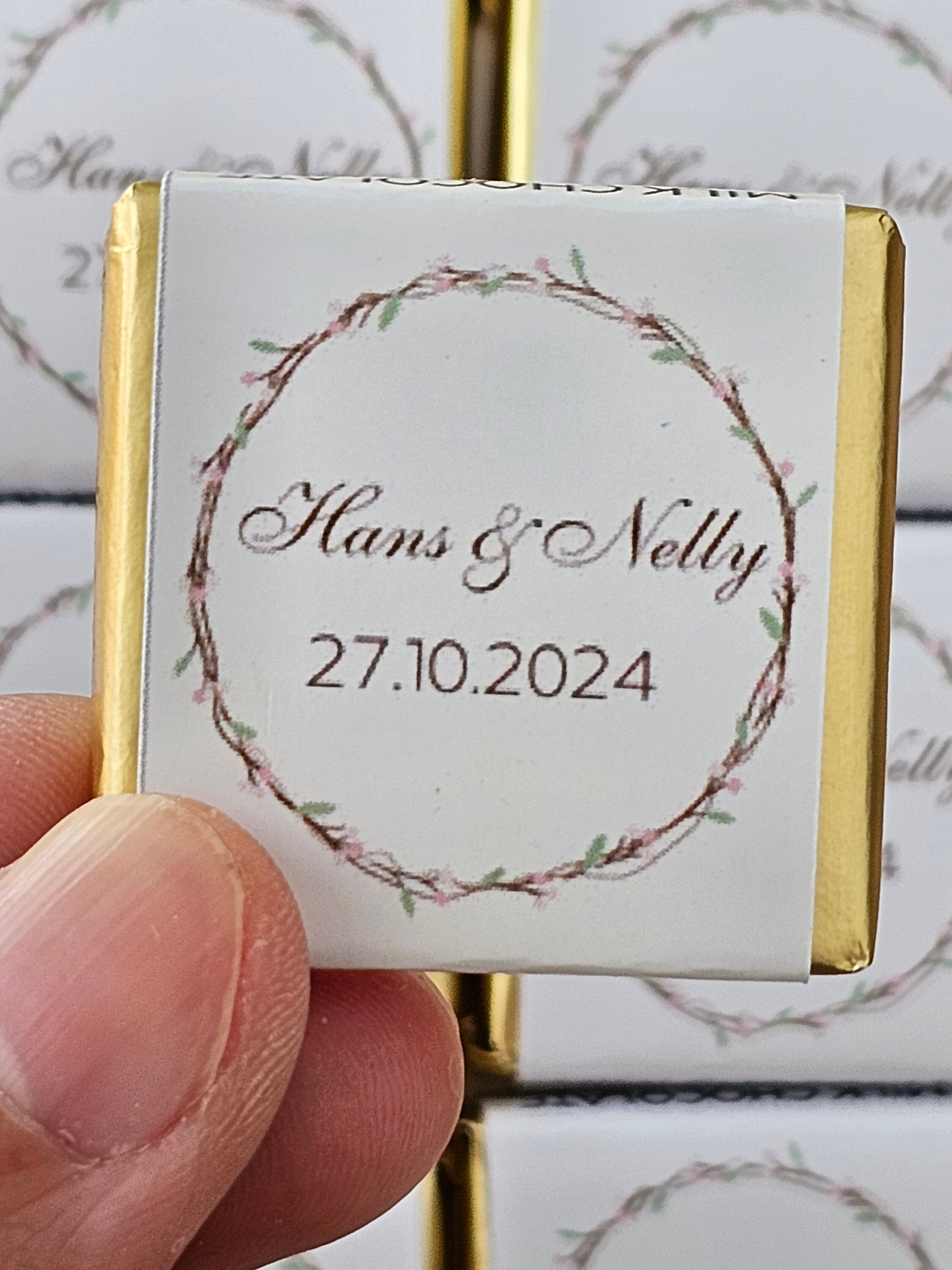 Personalized Wedding Chocolate Favors Custom Mini Chocolate for Wedding ...