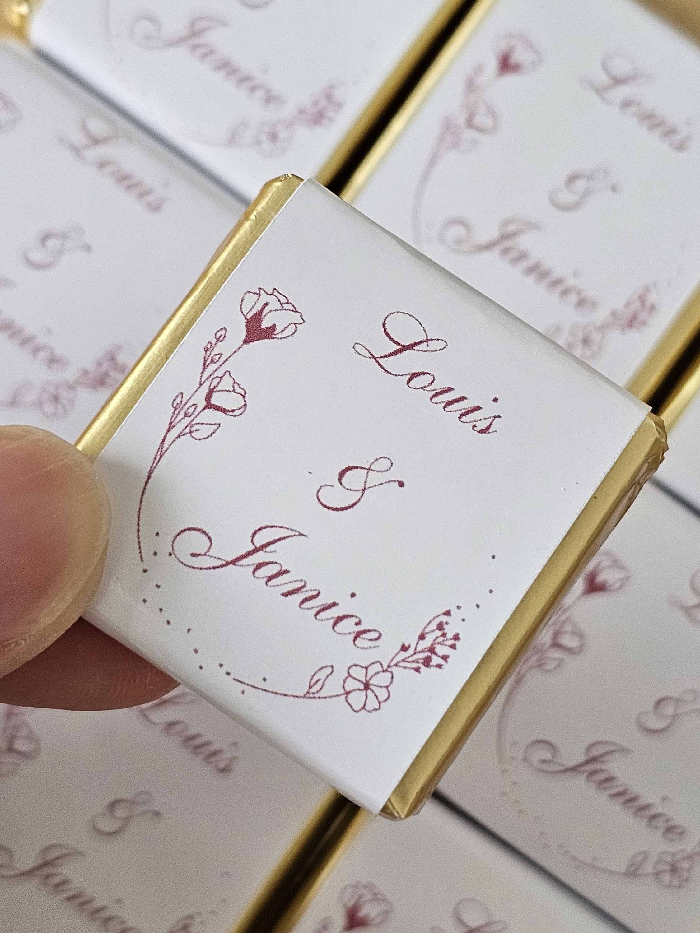 Personalized Wedding Chocolate Favors Custom Mini Chocolate for Wedding ...