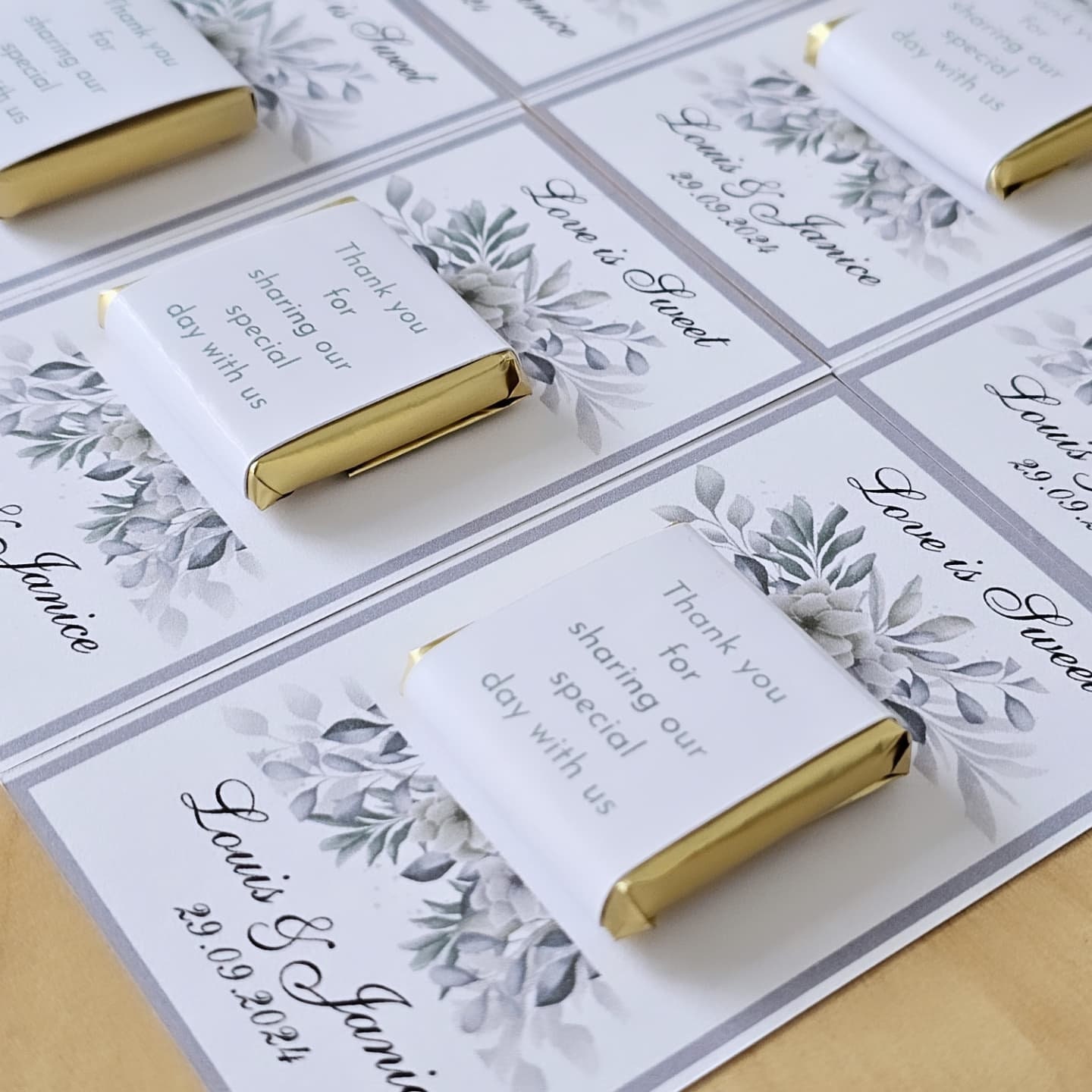 Personalized Wedding Chocolate Favors Custom Chocolate Bars for Wedding ...
