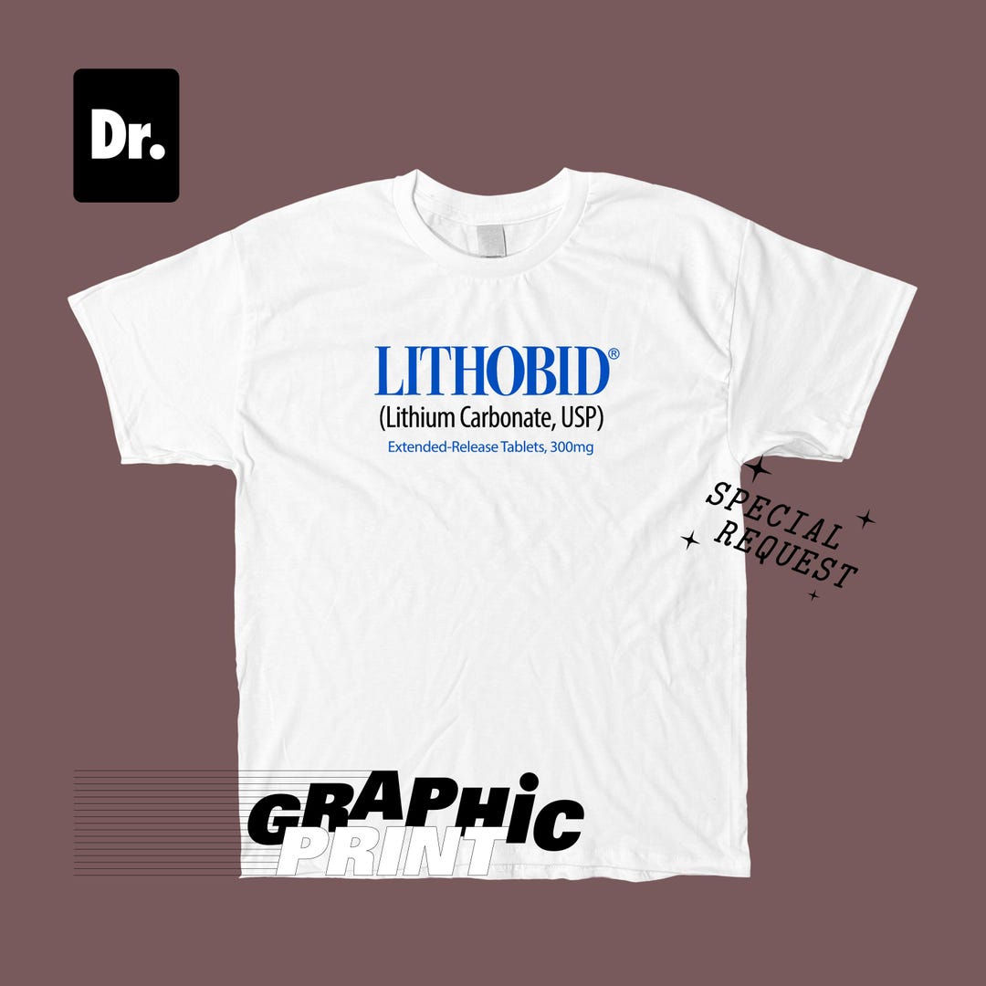 Lithobid Lithium Carbonate Capsules White T-shirt - Etsy
