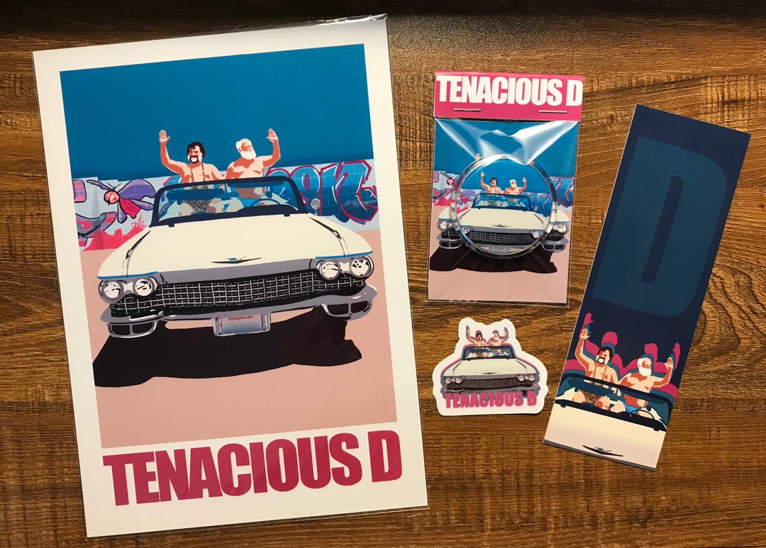 Tenacious D Pack Poster Badge Sticker Bookmark - Etsy