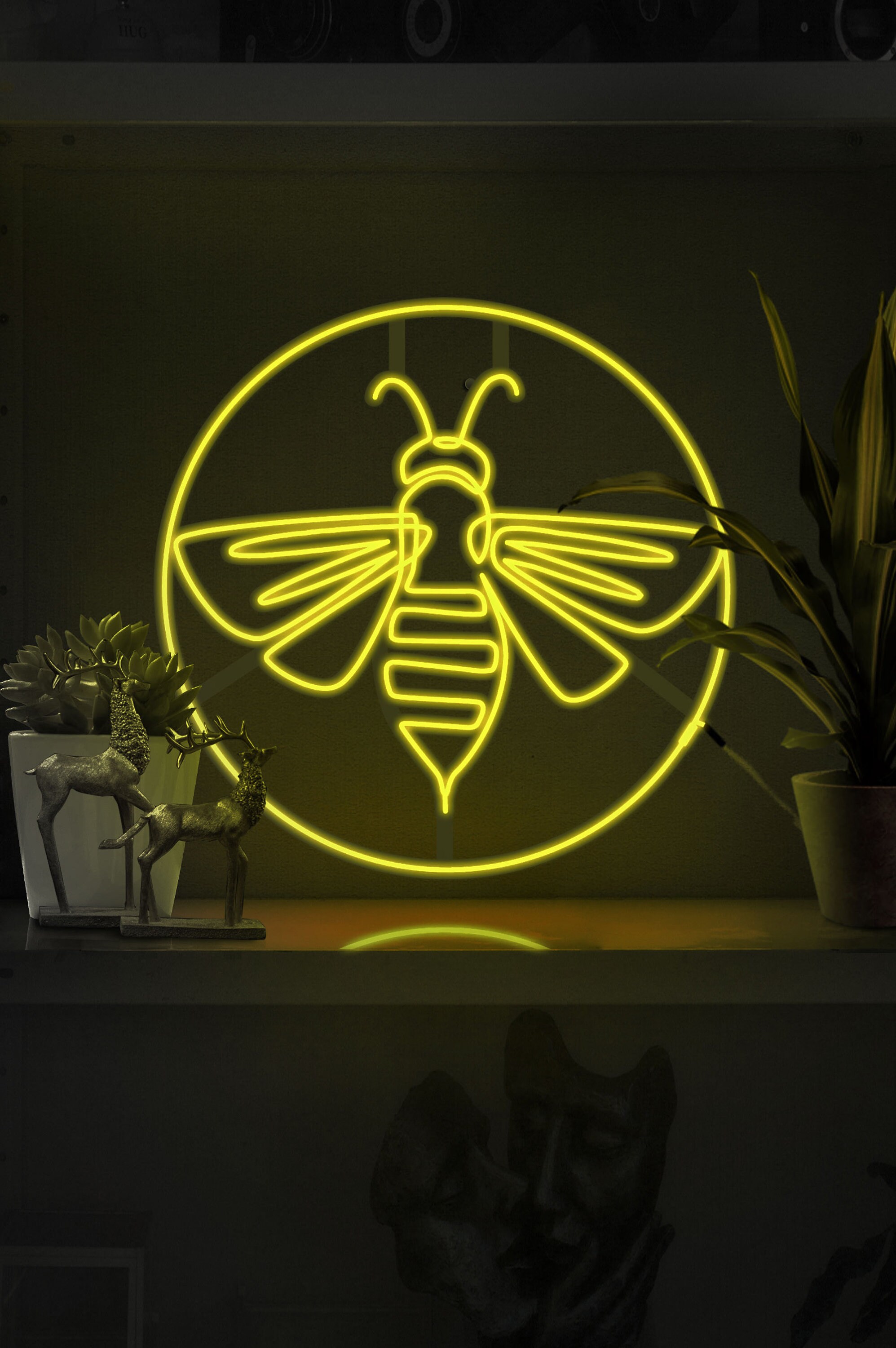 Glowing Bee Sign Farm Wasp Insect Animal Neon Sign Handmade - Etsy