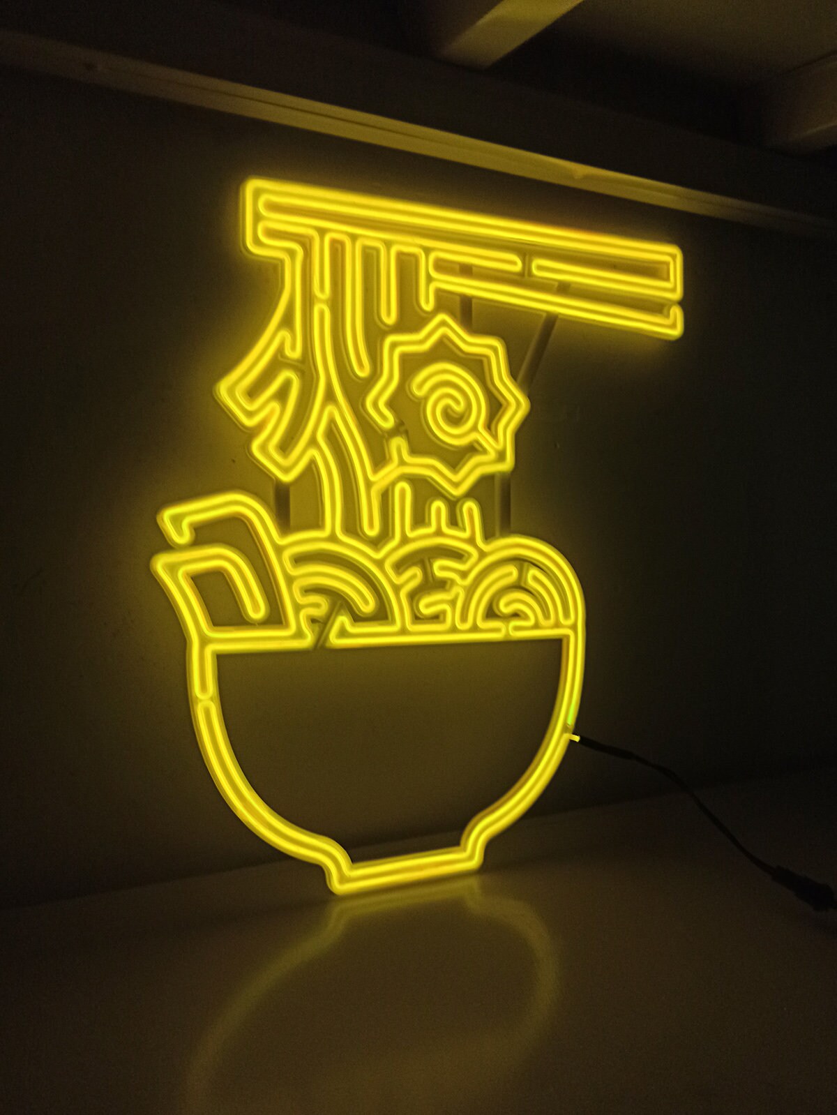 Handmade Ramen Bowl EL Wire Neon Sign, Japanese Ramen Sign, Noodle Bowl ...