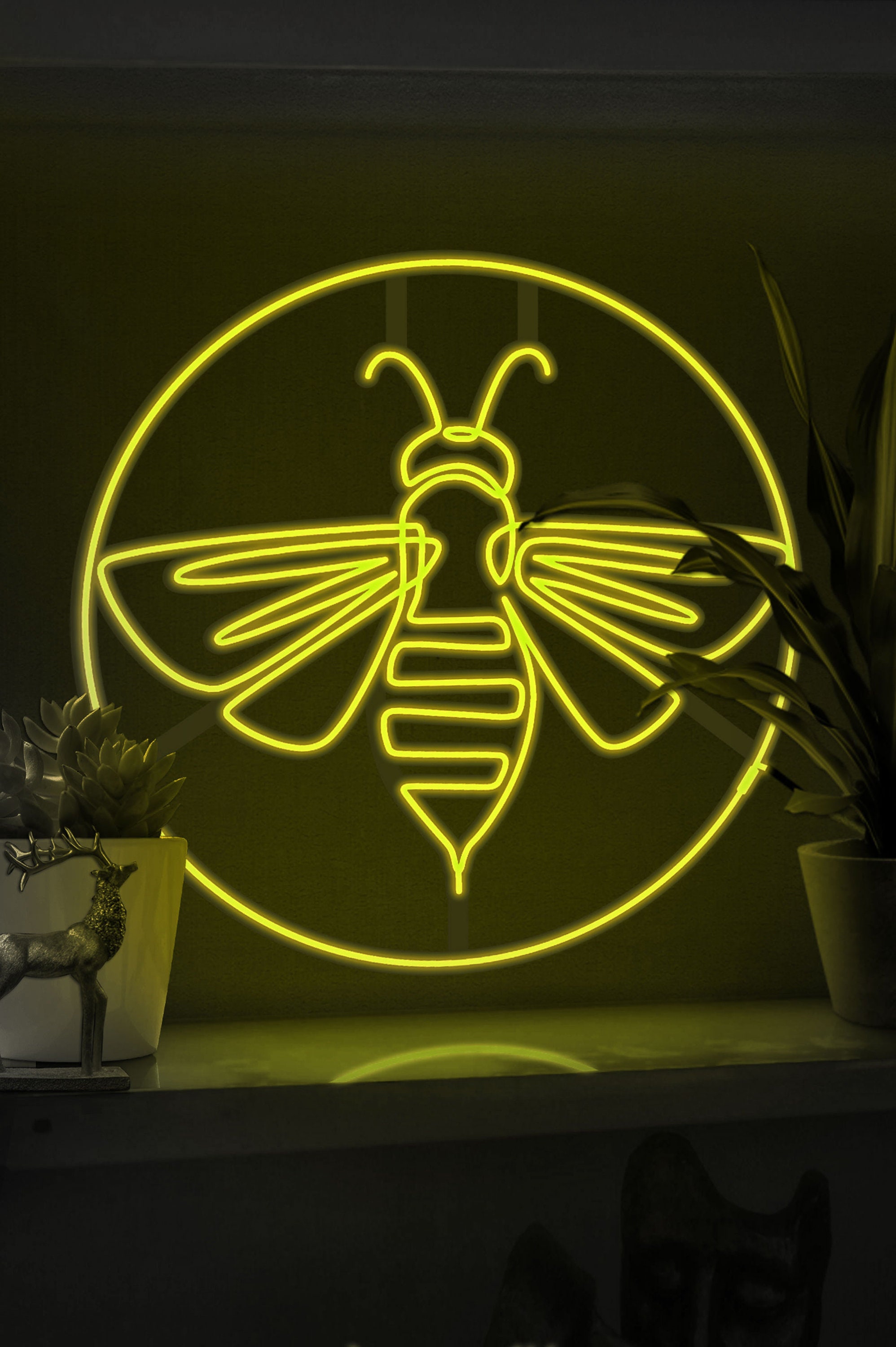 Glowing Bee Sign Farm Wasp Insect Animal Neon Sign Handmade - Etsy