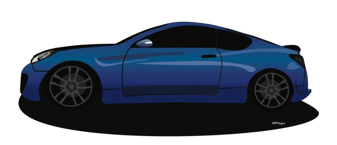 Custom Car Illustration, Portrait Art, Photo Illustration - Etsy