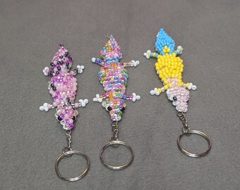 Seed Bead Keychain - Etsy