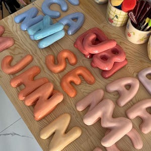 Handmade Custom Ceramic Letters - Etsy