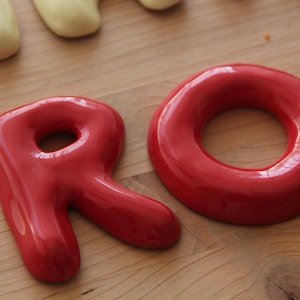 Handmade Custom Ceramic Letters - Etsy