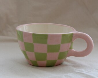 Purple and Pink Mug Handmade Pottery Mug Purple Mug Pastel Mug Handmade ...