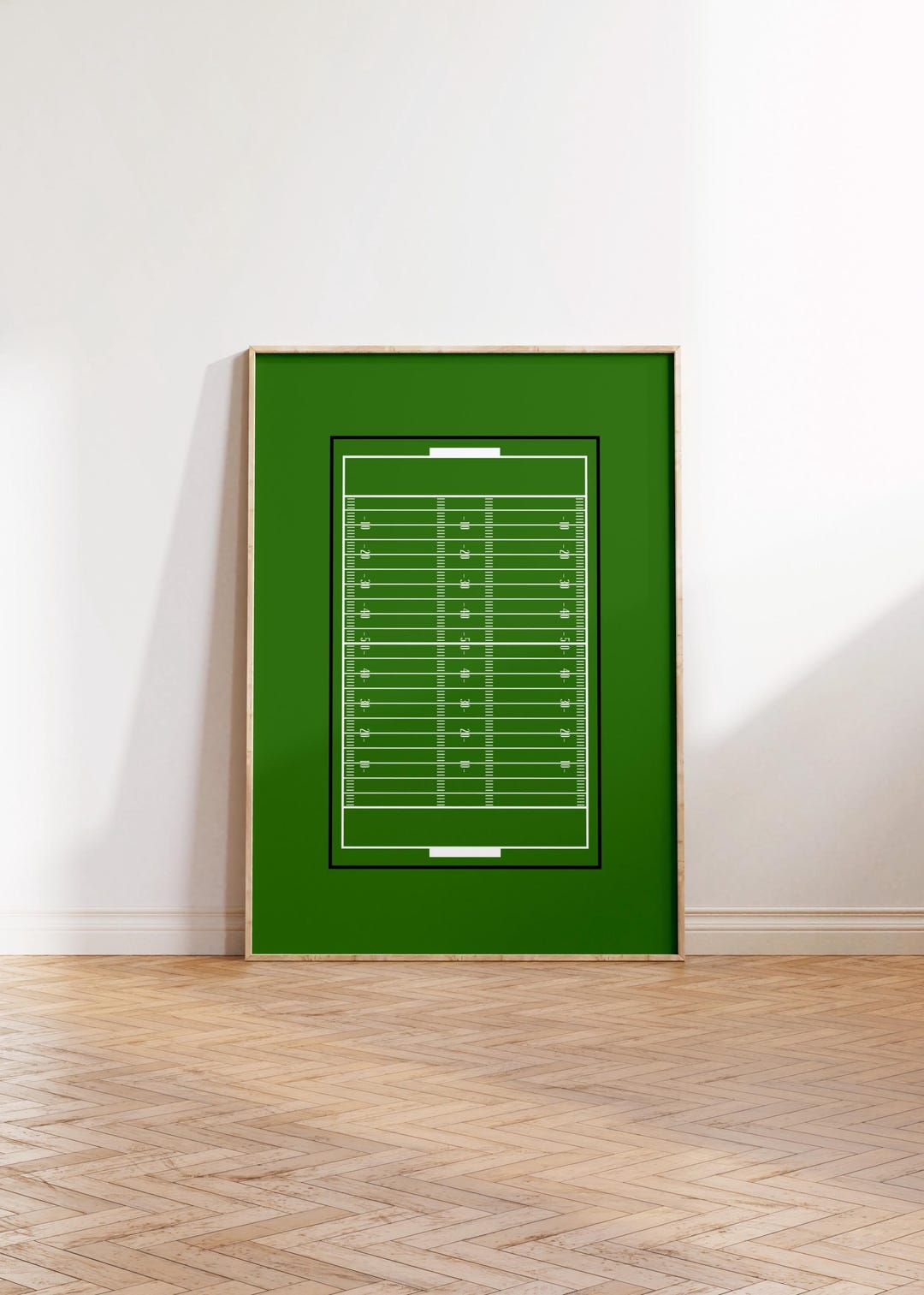 Football Field Wall Art Print, Downloadable Print, Kids Sports Decor ...