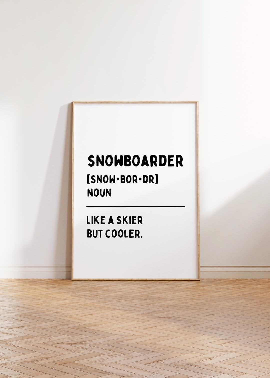 Snowboard Definition, Snowboard Wall Art, Snowboarding Poster ...