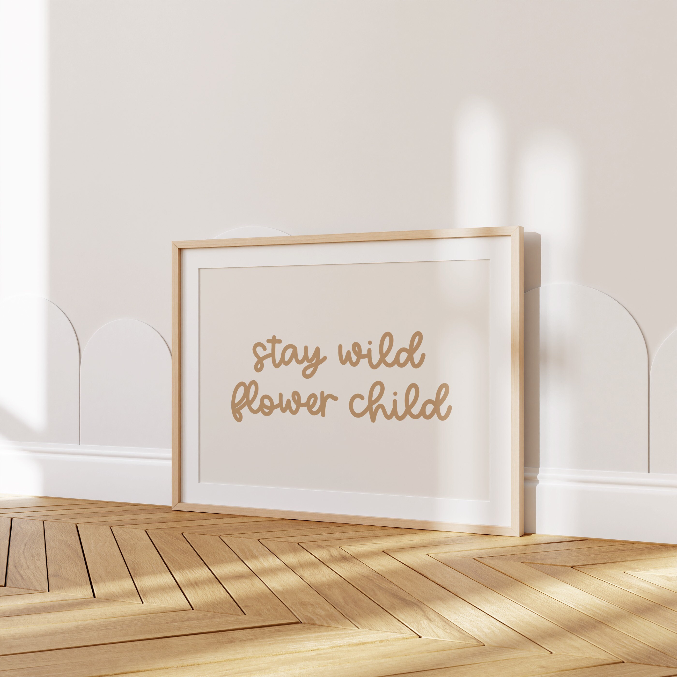 Stay Wild Flower Child Print: Boho Nursery Decor (digital Download) - Etsy