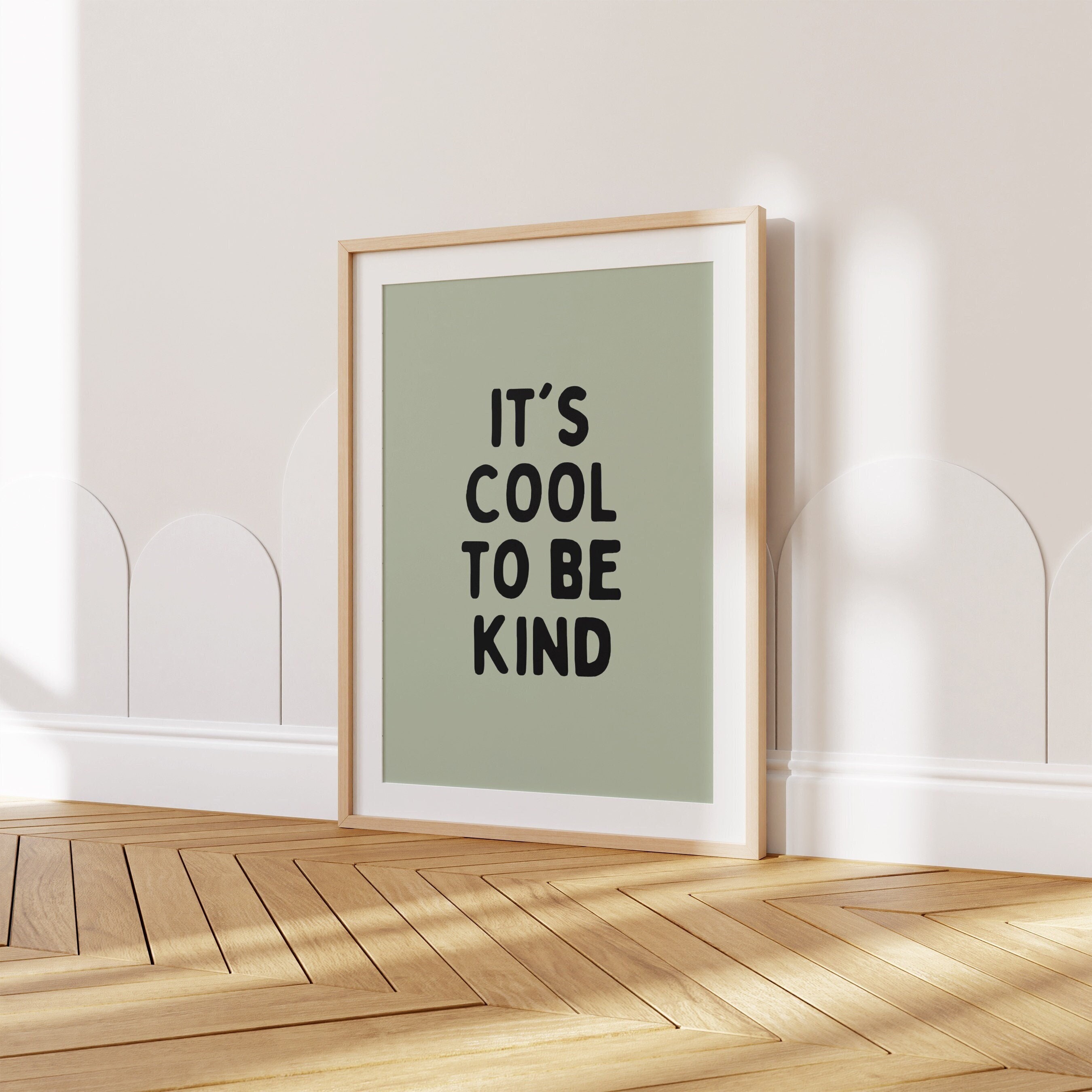 It's Cool to Be Kind Downloadable Print Boy Nursery - Etsy