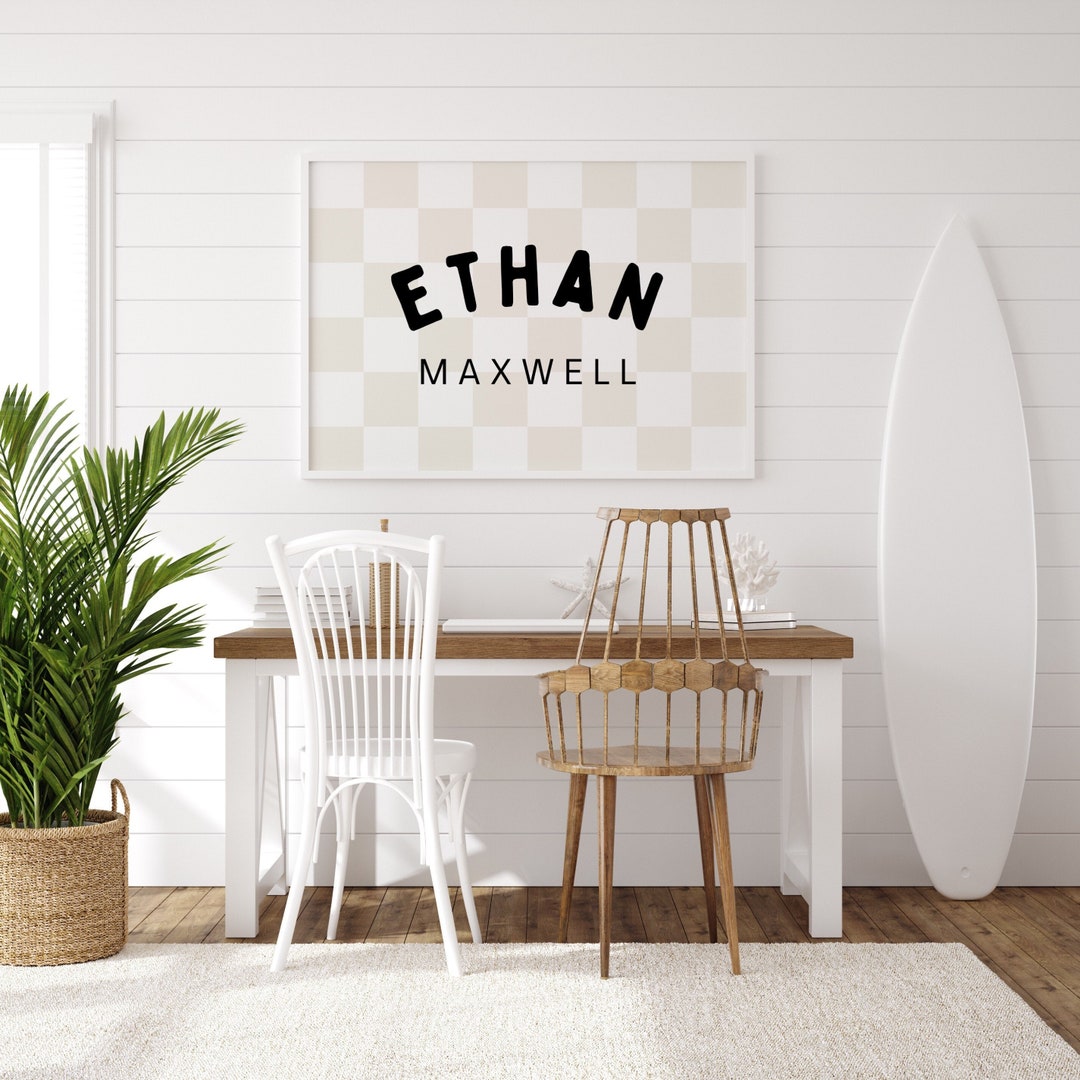 Personalized Name Sign Downloadable Print, Nursery Name Decor, Kids ...