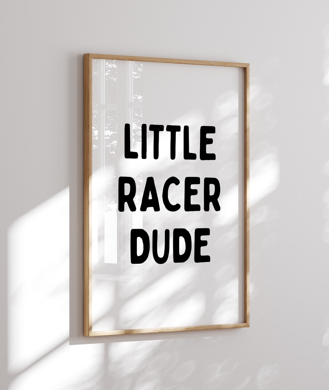 Little Racer Dude Print: Boys Room Car Decor (digital Download) - Etsy