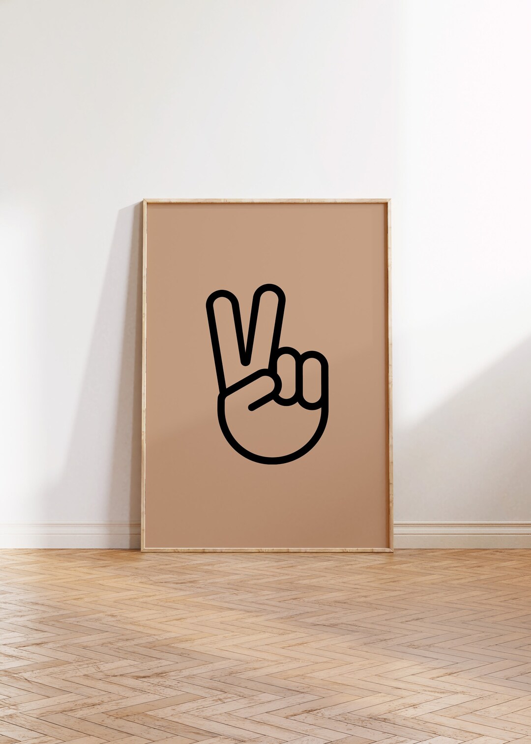 Peace Sign Printable, Peace Fingers Wall Art, Peace Hand, Kids WALL ART ...
