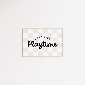 Long Live Playtime Sign, Playroom Wall Decor, Playroom Sign, Kid Room ...