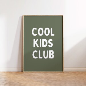 Brothers Cool Kids Club Gallery Wall Set of 3 Prints, Retro Smile Face ...