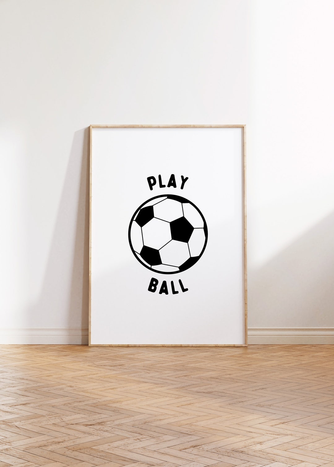 Soccer Play Ball Printable, Kids Sport Room, Soccer Wall Decor, Boy ...